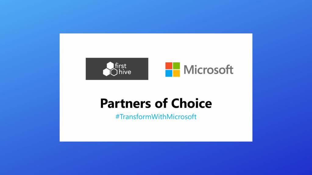 FirstHive named as Microsoft's Partner of Choice - FirstHive